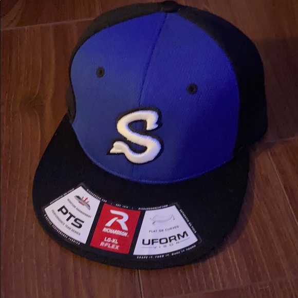 Accessories | Richardson Fitted Hat Black With Embroidered S | Poshmark